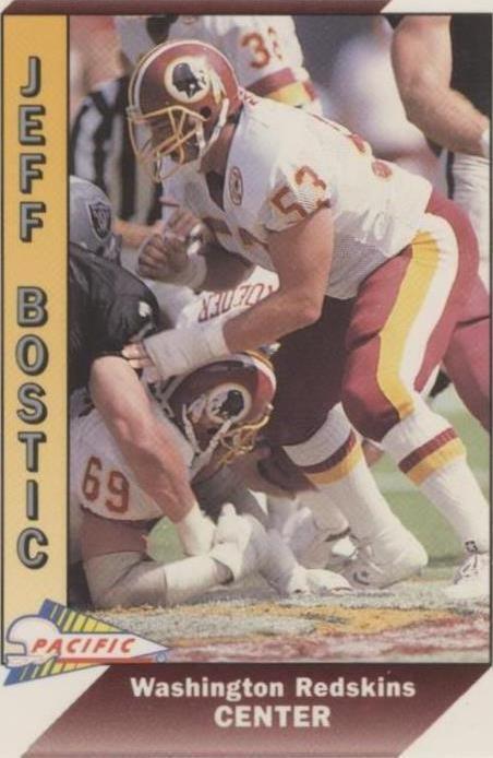 1991 Pacific - Jeff Bostic #515 Goal in Yellow Section Touches Black ...