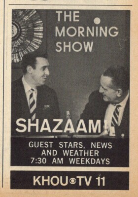 1967 KHOU TV AD~THE MORNING SHOW SID LASH BOB HILL MARK HEPLER Jim ...