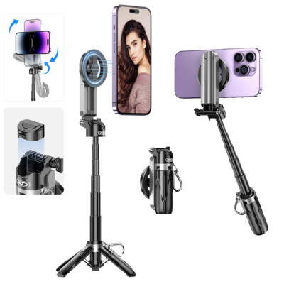 XO Magnetic Selfie Stick Tripod with Bluetooth Remote Portable for ...