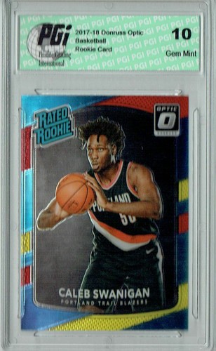 2017-18 Panini Donruss Optic - Rated Rookie Caleb Swanigan #175 Red ...