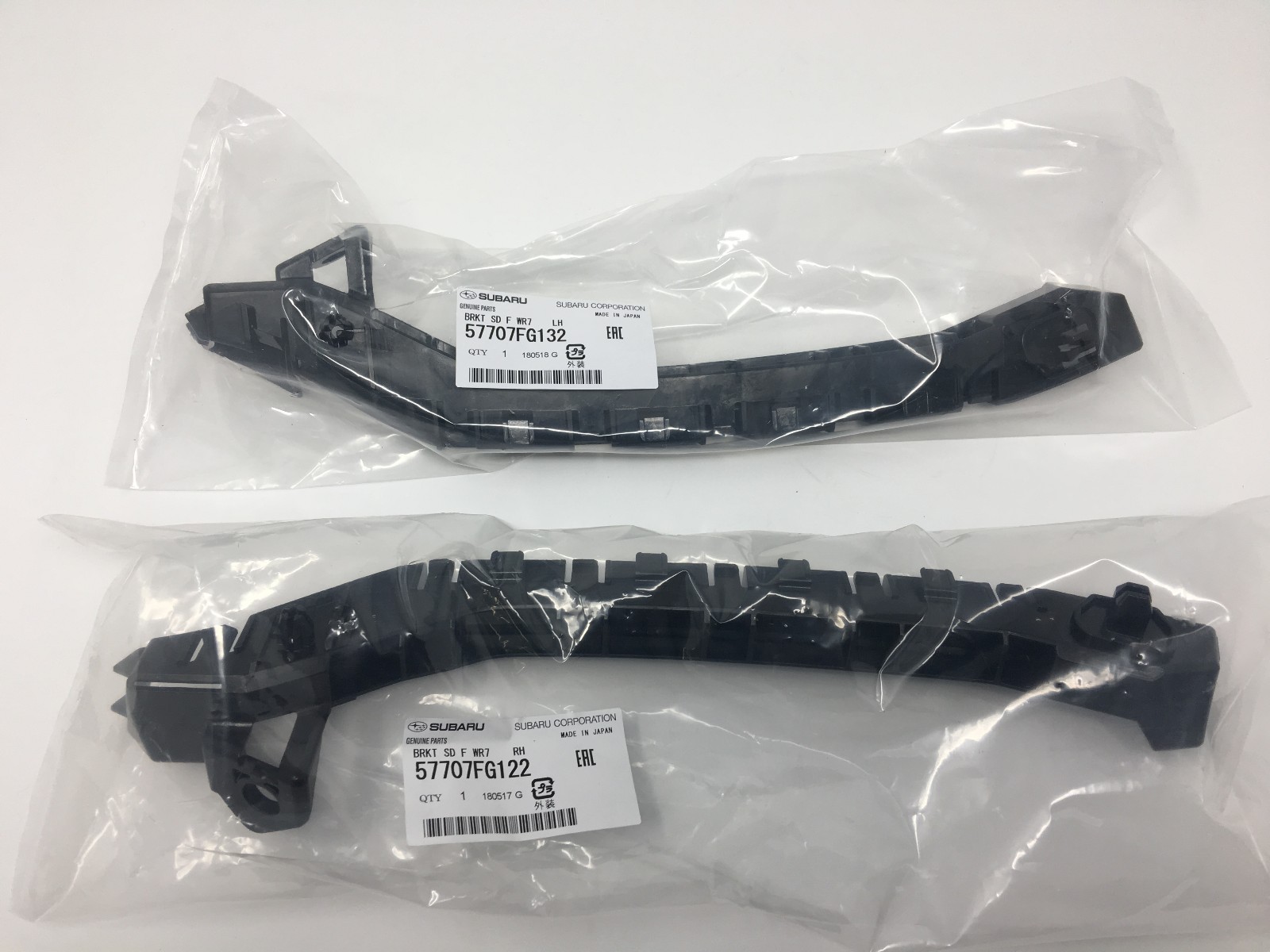2008-2014 Subaru Impreza WRX STi Front LEFT & RIGHT Side Bumper Bracket ...