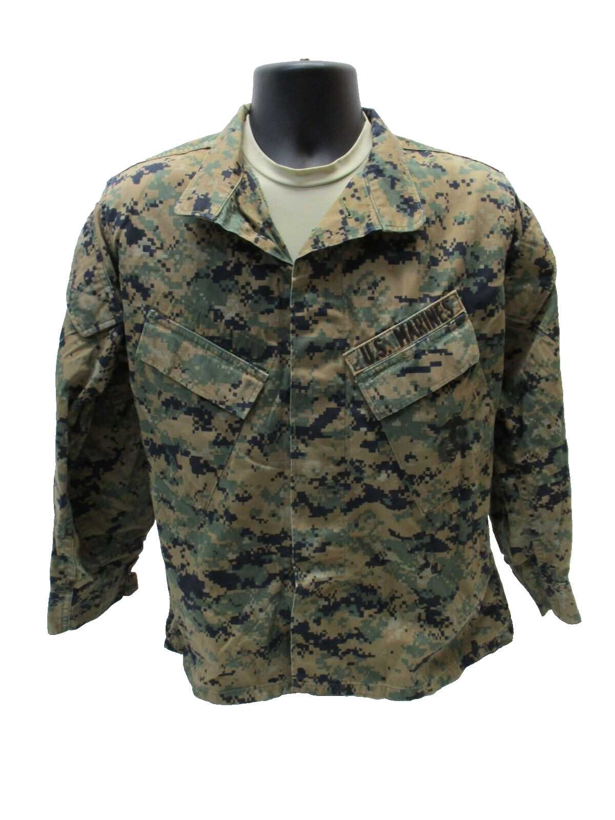 USMC WOODLAND MARPAT UNIFORM TOP UTILITIY CAMMIES SHI… - Gem
