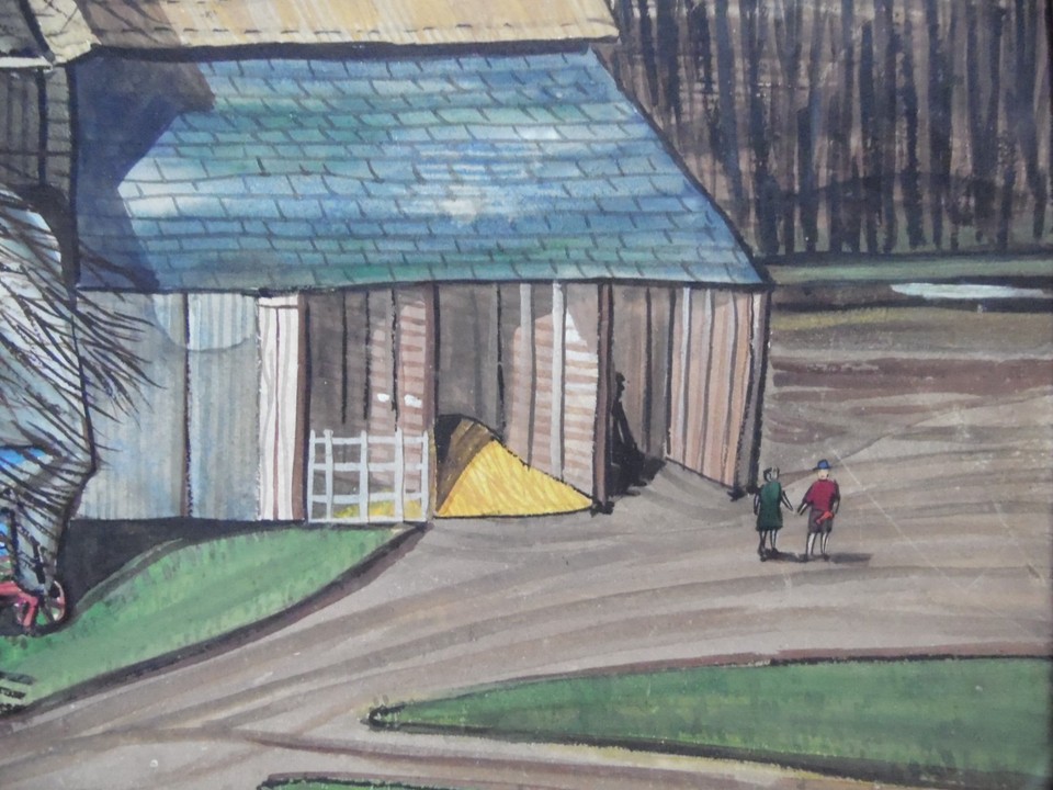 Elmstead Market, Sexton Family Figures by Barn at Bottles Hall Original ...