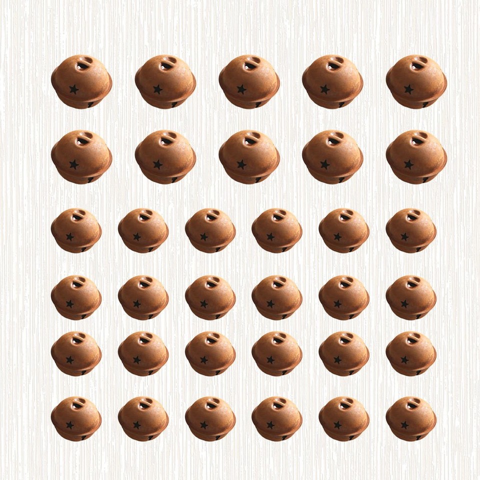 60 Pcs Bell Charms Pendants Ornament Craft Rust Bells Hanging ...