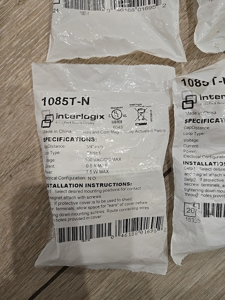 Brand NEW PACK OF 10 Interlogix 1085T-N Magnetic Contacts | eBay
