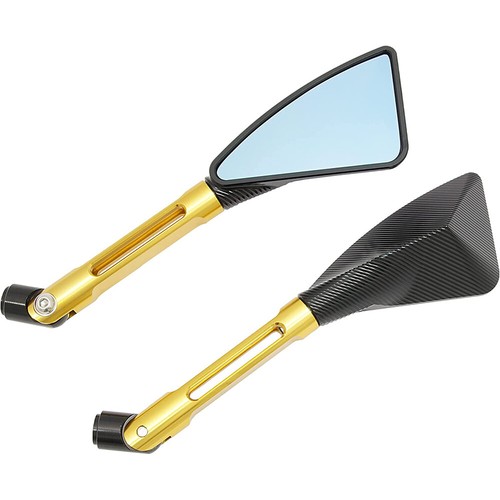 M8 M10 Rearview Mirror Triangle Mirror 1pair New Aluminum CNC Fit For ...