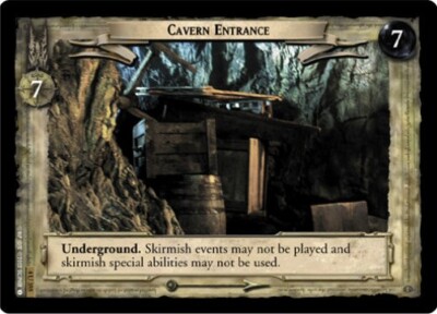 LOTR TCG TTT Two Towers CAVERN ENTRANCE 4U355 Foil M/GEM MINT Tip Top ...