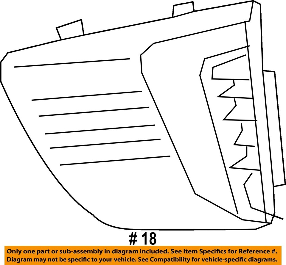 HYUNDAI OEM 17-18 Ioniq Front Bumper Grille-Trim Bezel Right 86518G2000 ...