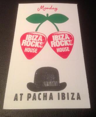 IBIZA ROCKS HOUSE 2014 STICKER @ PACHA IBIZA - IBIZA CLUB POSTERS - DJ ...