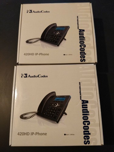 AudioCodes 420HD IP Phones with power supplies Teams/Zoom/Webex/Ring | eBay