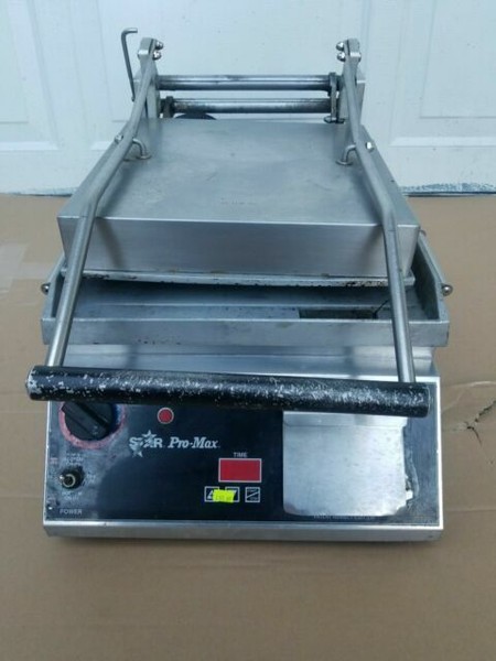 Star Pro-max CG14 Commercial Grooved Sandwich Grill Panini Press for ...