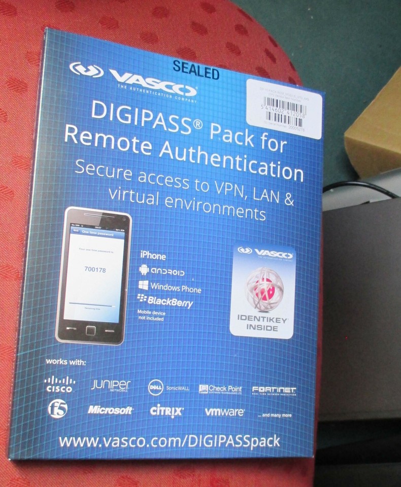 Vasco DIGIPASS Pack for Remote Authentication 10 User Licence | eBay