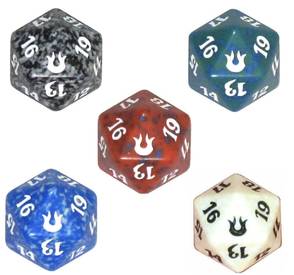 Magic the Gathering d20 Spindown Life Counter Die Lots of Sets and ...