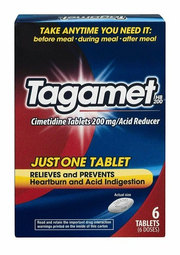 Tagamet HB200 Heartburn & Acid Indigestion Relief Tablets 200mg 6 ct ...