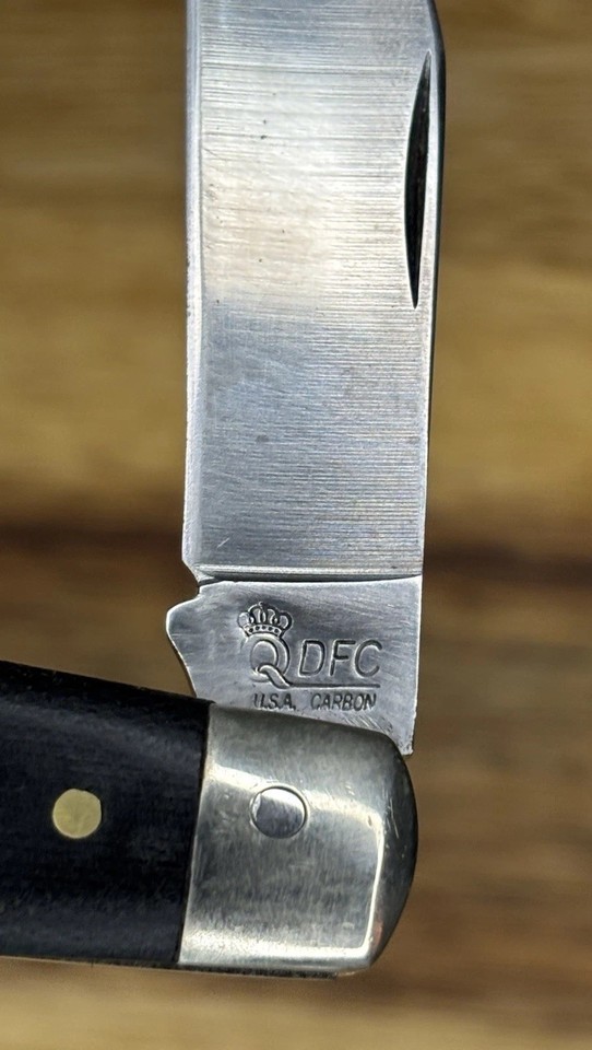 Vintage Queen Steel USA and Schrade Single Blade Jack Knife Micarta ...