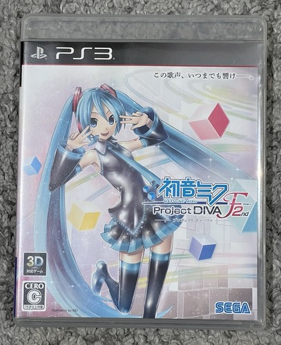 Like New PlayStation 3 PS3 Hatsune Miku Project Diva F 2nd JAP Ver. CIB ...