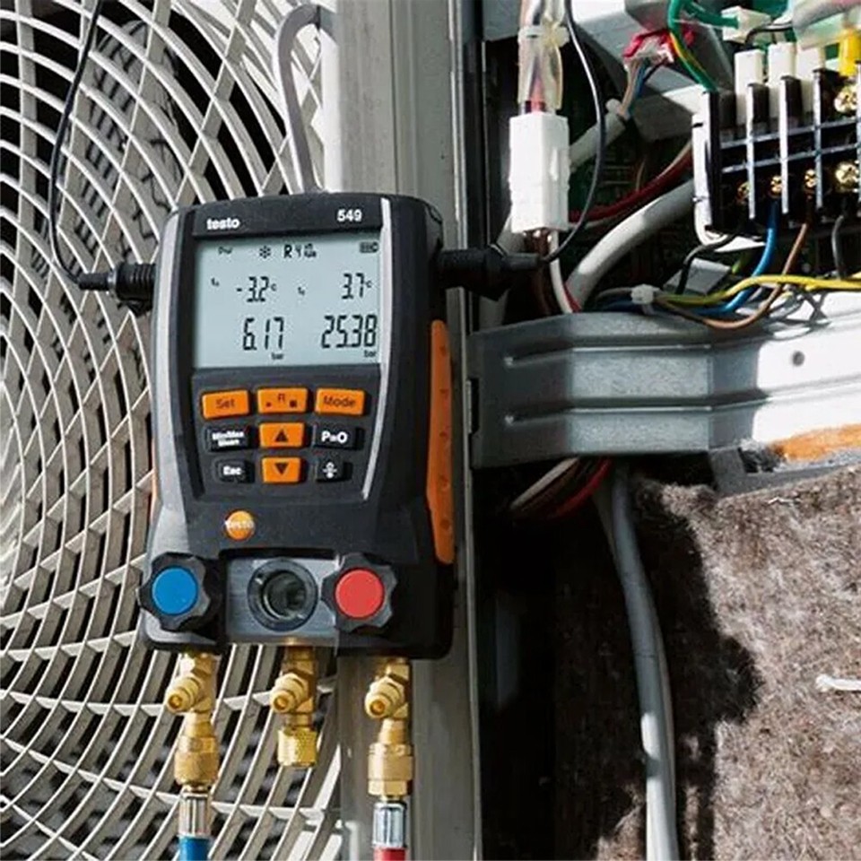 Testo 549 Entry-Level Digital Manifold for HVAC System Refrigeration ...
