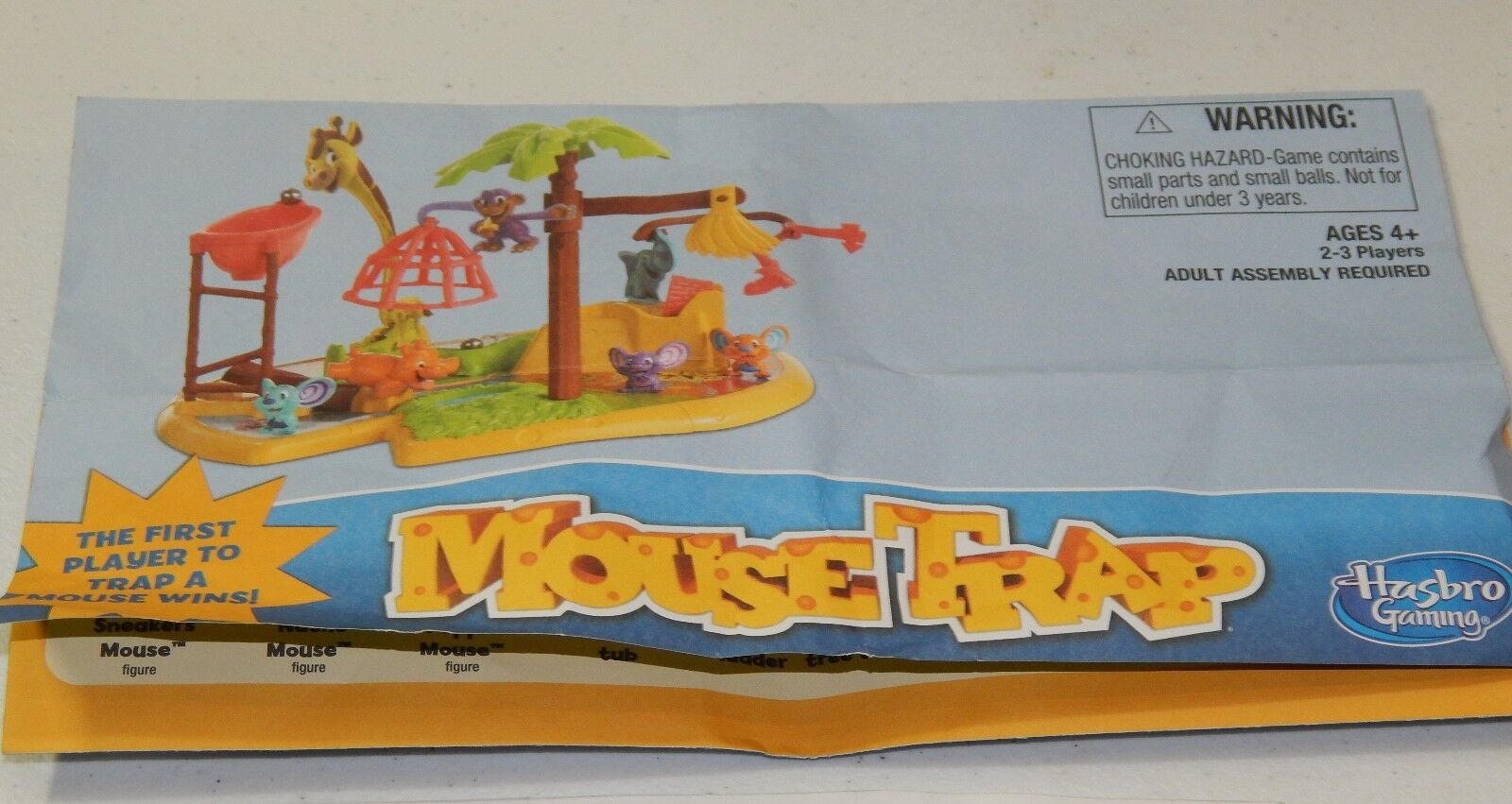 2013 Elefun & Friends Mouse Trap Board Game Replacement Instructions ...