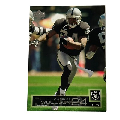 2002 Upper Deck #125 Charles Woodson Oakland Raiders HOF NFL Football ...