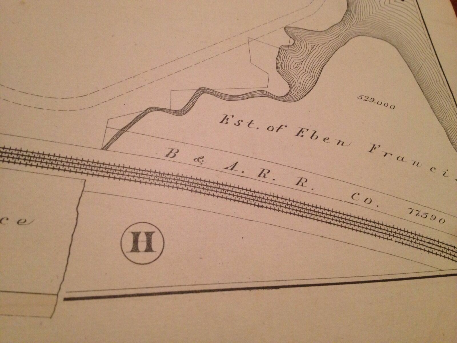 1890 Original Bromley Map Boston MA. Part of Brighton | eBay