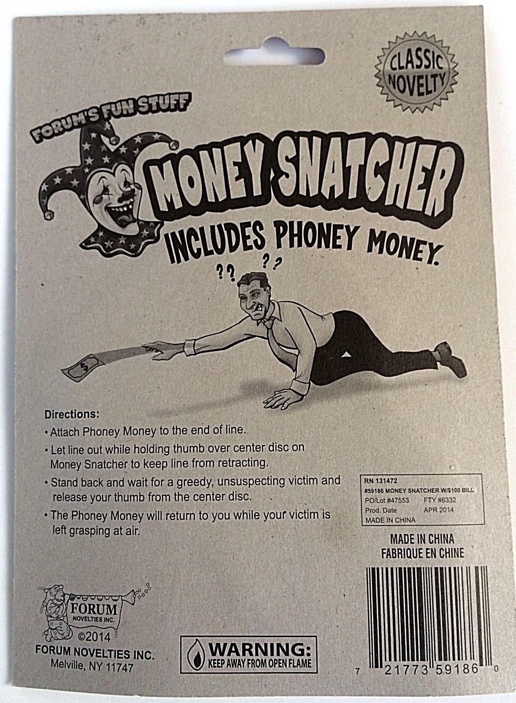 JUMBO DOLLAR BILL SNATCHER + Fake $100. Money Trick Gag Joke Prank Reel ...