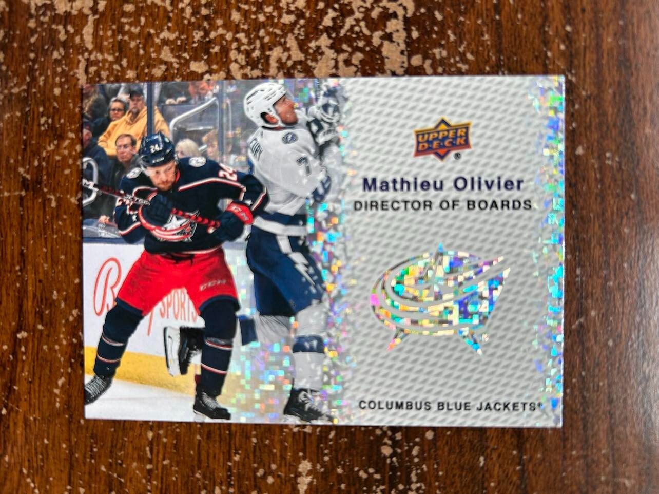 Mathieu Olivier, Director of Boards-Sparkle #DB-6 - 2023-24 Upper Deck ...