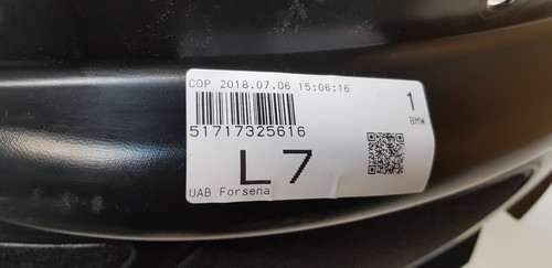 BMW X5 F15 12 - 17 OEM Fender Liner Splash Guard 51717325616 Front ...