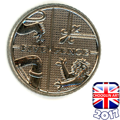 A BRITISH 2017 ELIZABETH II FIVE PENCE 5p coin, 9 Years Old! | eBay