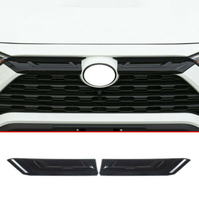 For Toyota RAV4 2019-2024 Glossy Black ABS Front Engine Hood Panel ...