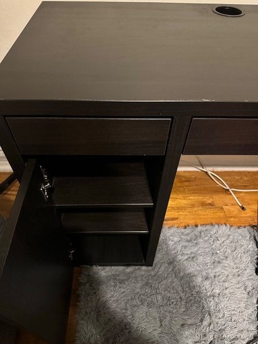 IKEA Computer Desk With Shelves Drawers Office Home Table USED | eBay
