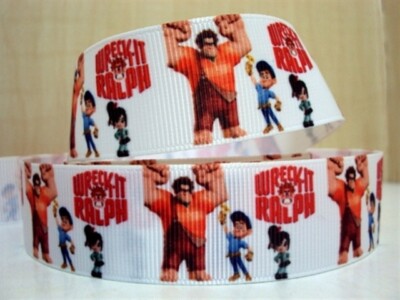 Disney's Wreck it Ralph Print | 1" Grosgrain Ribbon | 5 Yard Cut | eBay
