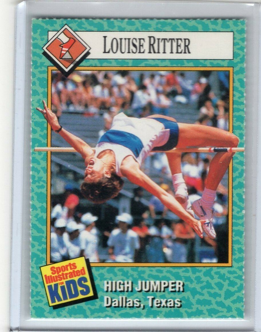 1989 Sports Illustrated Kids Si Sifk track & field LOUISE RITTER high ...