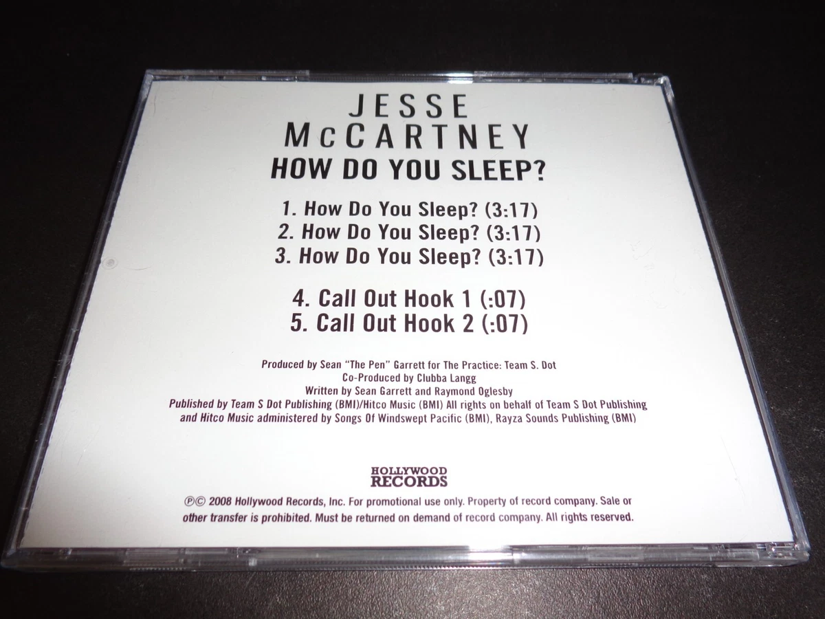Jesse Mccartney How Do You Sleep Album Cover