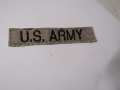 MILITARY PATCH SEW ON NAME TAPE TAG US ARMY OCP MULTICAM WITH NAME U.S ...