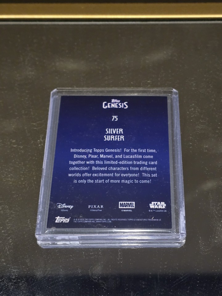 2025 Disney Genesis Topps Silver Surfer Purple Foil 4/15 Mint Condition ...