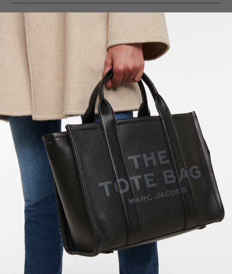 Marc Jacobs Black Leather Zipper Tote Bag | eBay