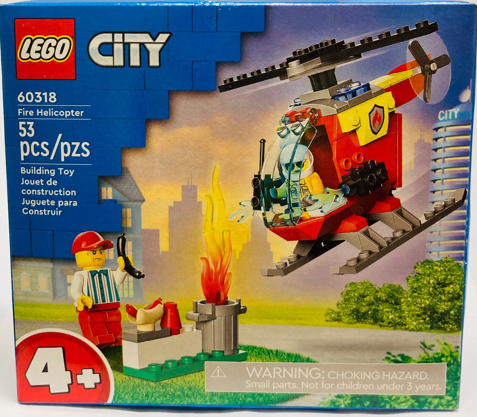 NIB LEGO CITY: Fire Helicopter 60318 Building Kit Toy 53 pieces 4+ | eBay