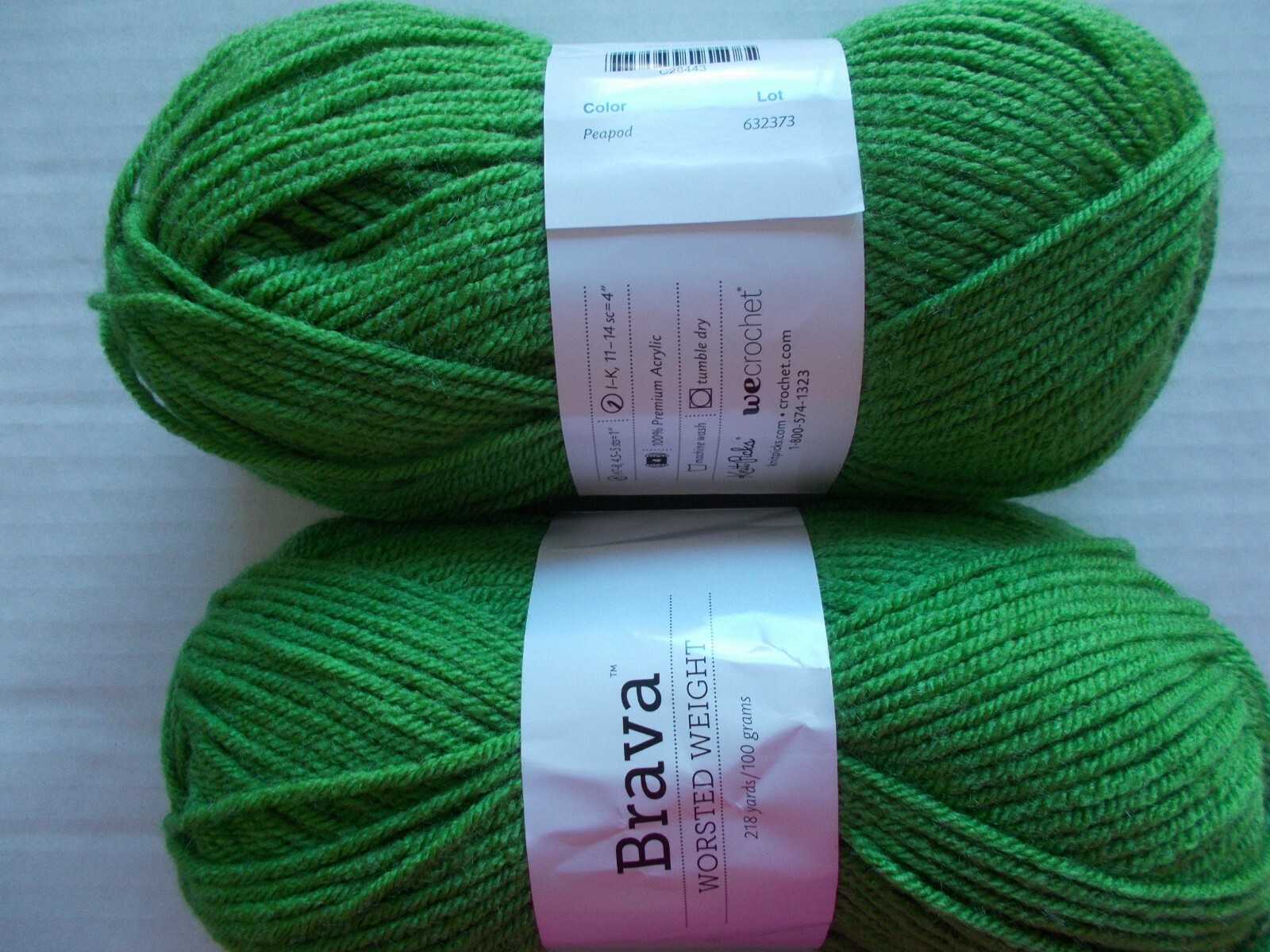 Knit Picks Brava Worsted yarn, Peapod, lot of 2 (218 yds each) | eBay