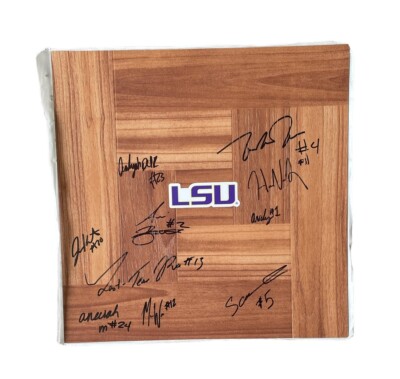2023 LSU Womens Basketball Team Signed Floorboard Autographed Hailey ...