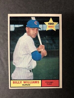 1961 Topps Billy Williams 141; ROOKIE, Sharp corners, focused, NO ...