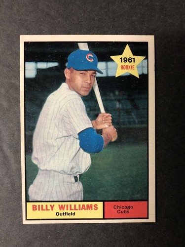 1961 Topps Billy Williams 141; ROOKIE, Sharp corners, focused, NO ...