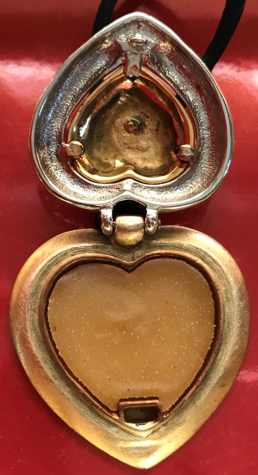 Graham Webb Bodacious Precious Heart Solid Perfume Locket Necklace in ...