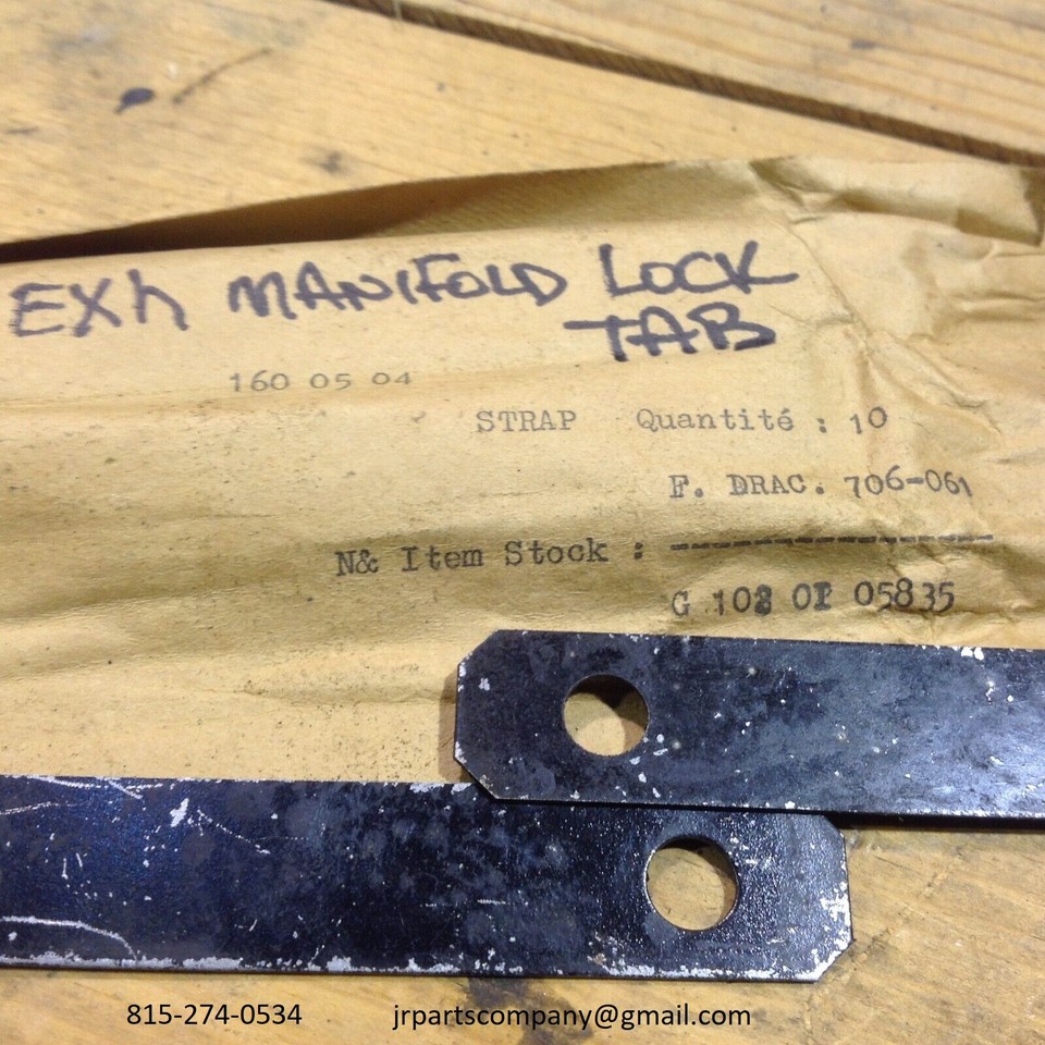 Half Track Exhaust Manifold Bolt Lock Tab Set 2 Pc. | eBay