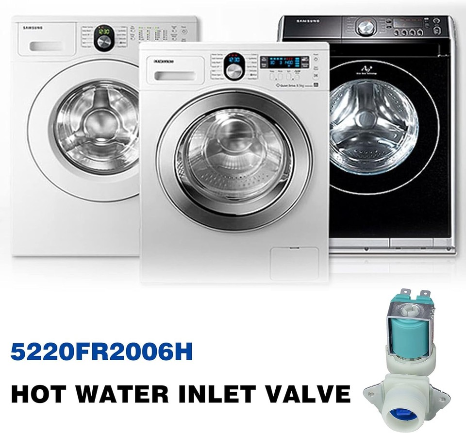 5220FR2006H Washer Hot Water Inlet Valve for LG Kenmore Sears Washers ...