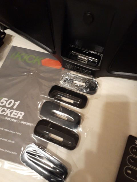 Kicker iK501 Digital Stereo System for iPhone and iPod (Black) for sale ...