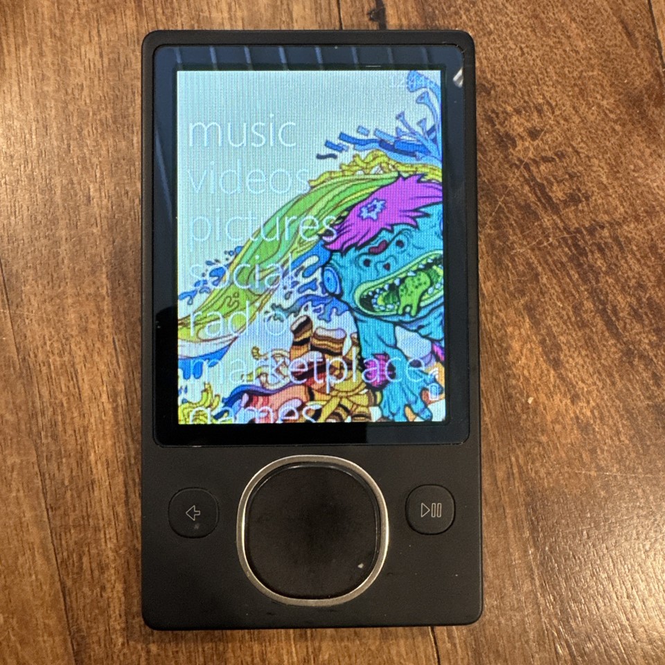 MICROSOFT ZUNE 80GB NEW BATTERY + Case Cables Dock and Altec Speaker ...