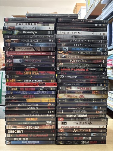 Bulk Lot 65 DVD Horror Movies Films Slasher Supernatural Ghost Demons ...