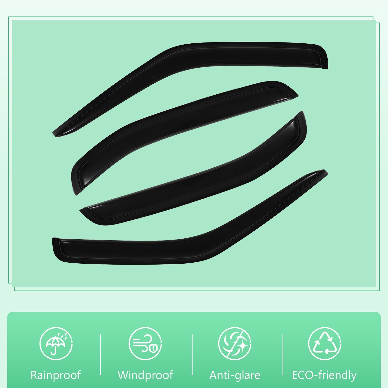 Window Deflectors For 2000-2004 Nissan Xterra Rain Guards Window Visors ...