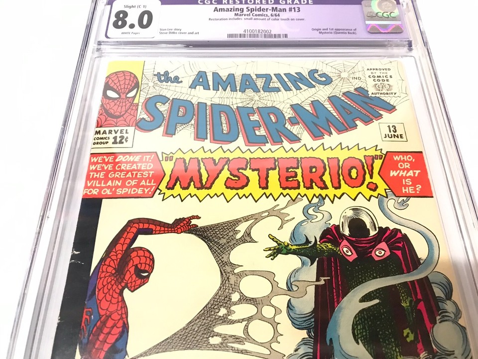 1964 Marvel Comics Amazing Spider-Man # 13 CGC 8.0 1st Appearance of ...