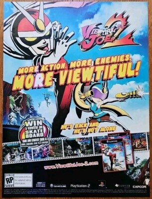 2004 Viewtiful Joe 2 Nintendo Gamecube, PS2, Capcom Print Ad - 7.75" X ...